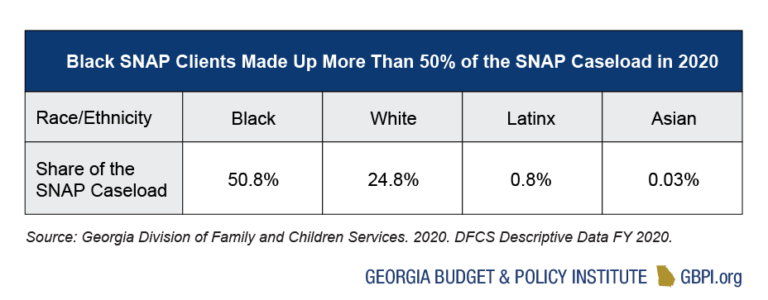 The Basics of the Supplemental Nutrition Assistance Program in Georgia ...